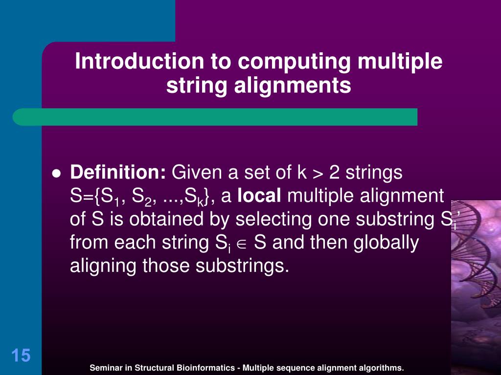 Ppt Seminar In Structural Bioinformatics Multiple Sequence Alignment Algorithms Powerpoint