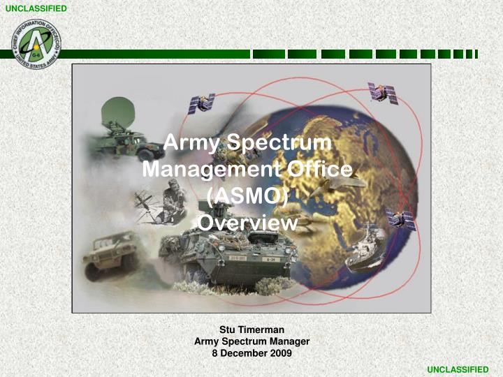 PPT - Stu Timerman Army Spectrum Manager 8 December 2009 PowerPoint ...