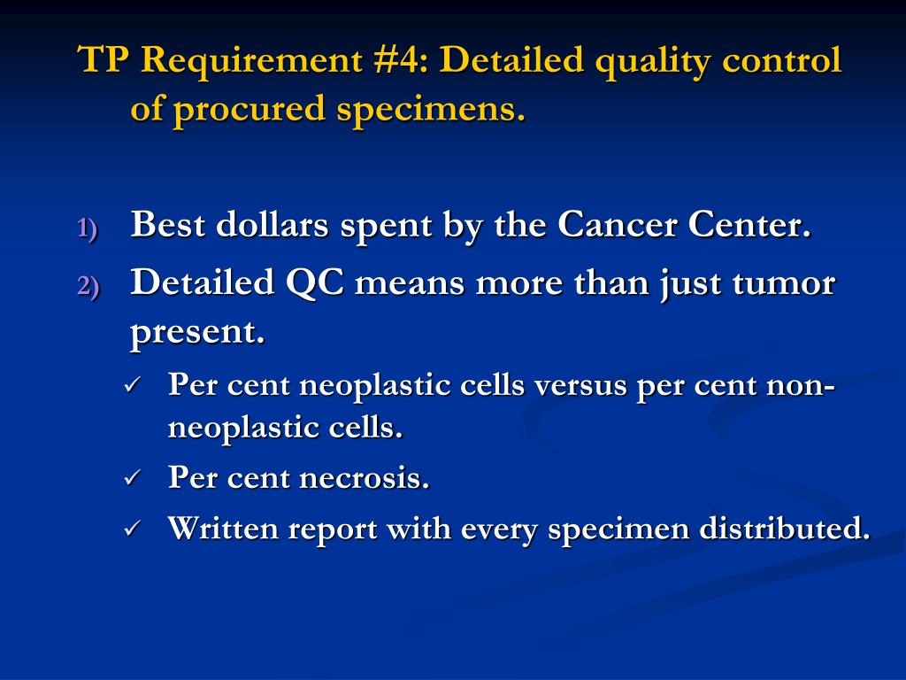 PPT - TISSUE PROCUREMENT AT CANCER CENTERS PowerPoint Presentation ...