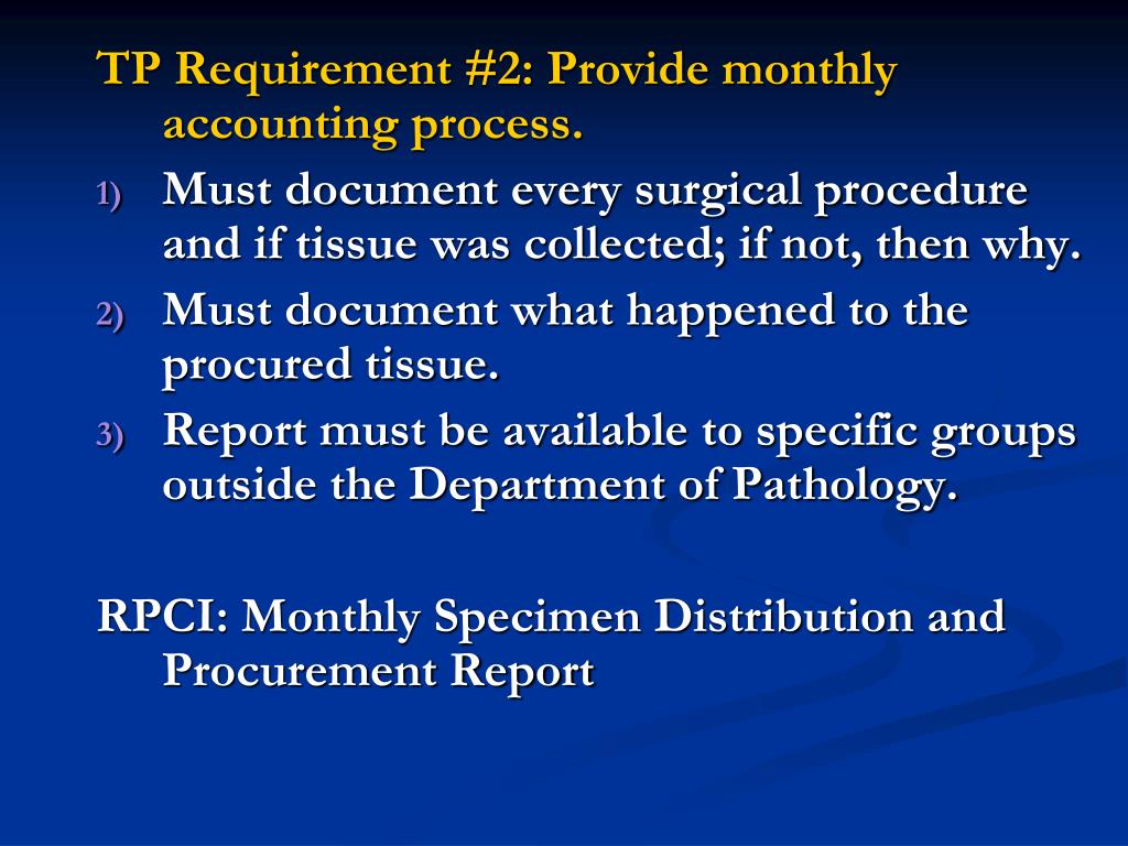PPT - TISSUE PROCUREMENT AT CANCER CENTERS PowerPoint Presentation ...
