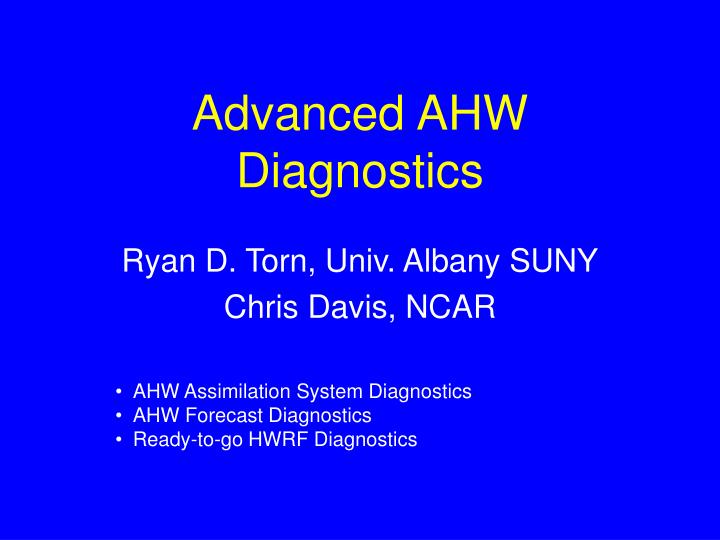 PPT - Advanced AHW Diagnostics PowerPoint Presentation, free download ...