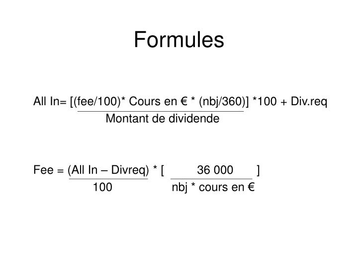 PPT - Formules PowerPoint Presentation, free download - ID:3341505