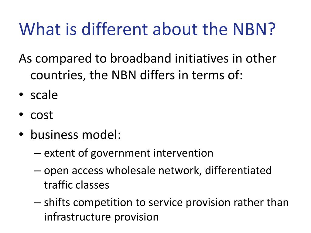 PPT - An International Perspective on Australia’s NBN PowerPoint ...