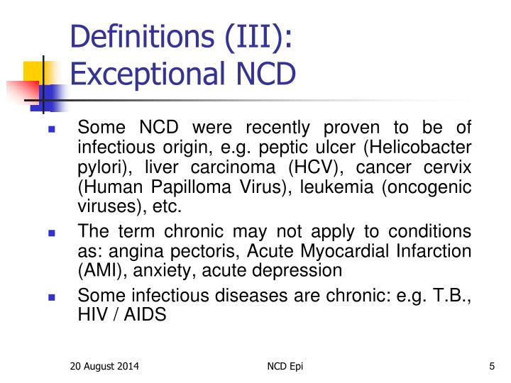PPT - Non-Communicable Disease: Epidemiology, Prevention & Control ...