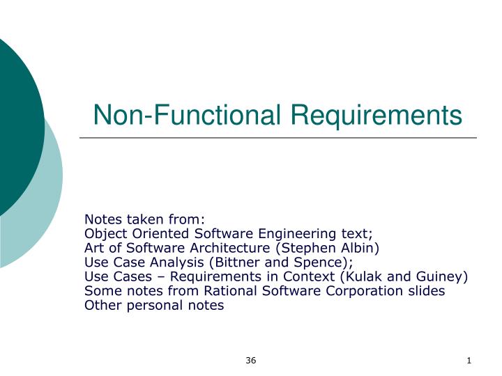 PPT - Non-Functional Requirements PowerPoint Presentation, free ...