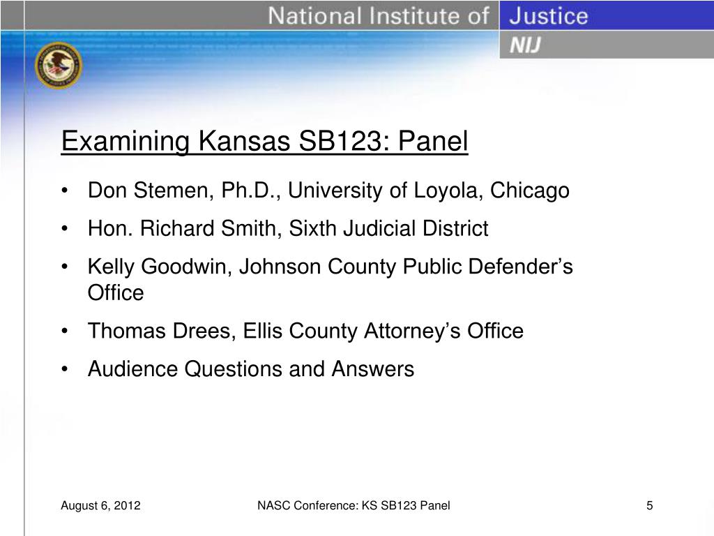 PPT - Examining Kansas SB123: Mandatory Probation and Treatment ...