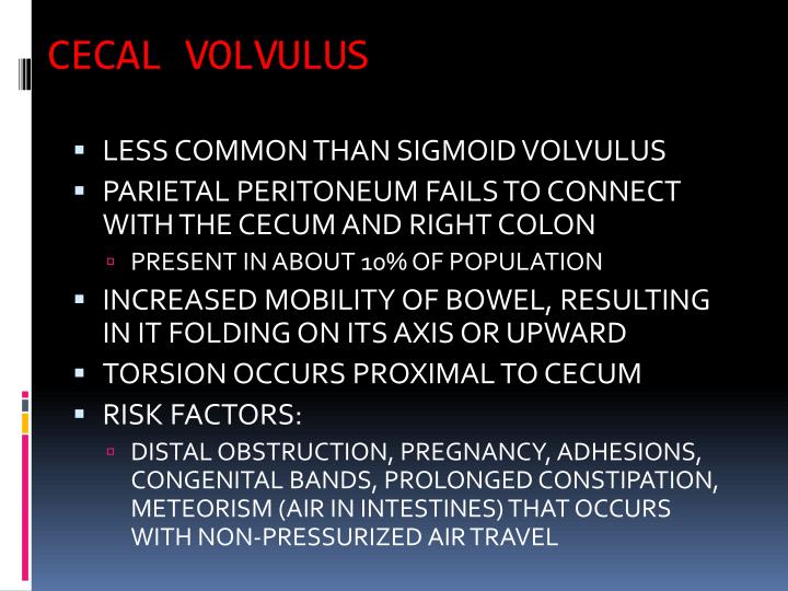 PPT - VOLVULUS PowerPoint Presentation - ID:3343529