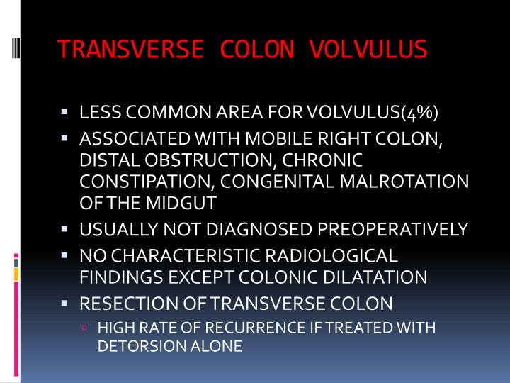 PPT - VOLVULUS PowerPoint Presentation - ID:3343529