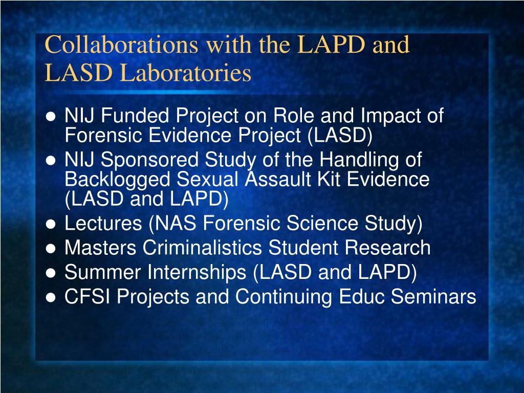 PPT - California State University Los Angeles School of Criminal ...