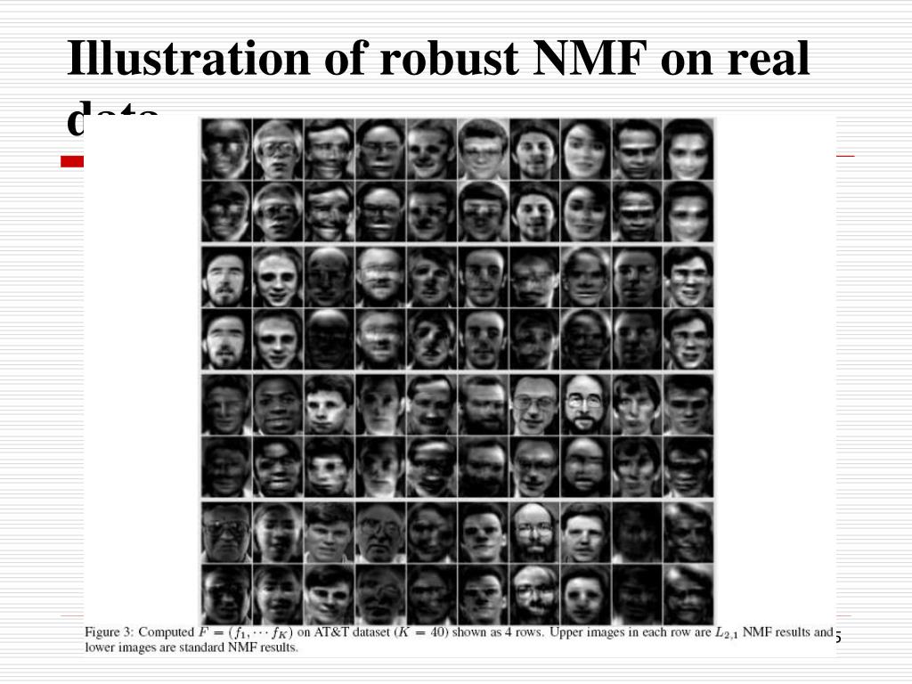 Ppt Robust Nonnegative Matrix Factorization Powerpoint Presentation