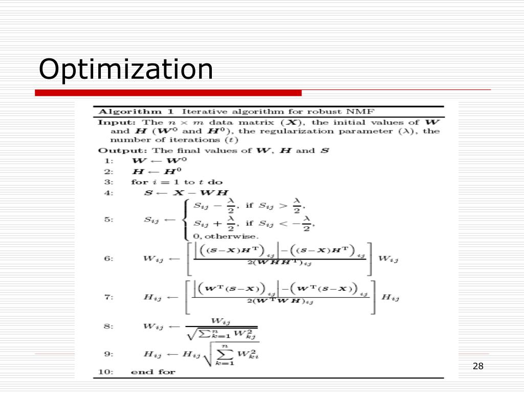 Ppt Robust Nonnegative Matrix Factorization Powerpoint Presentation
