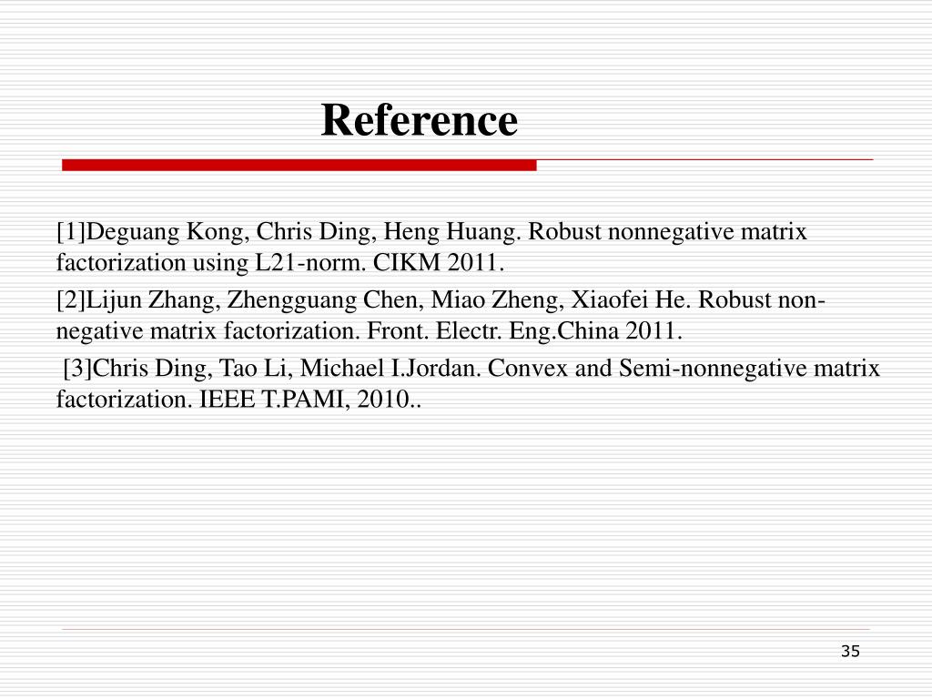 Ppt Robust Nonnegative Matrix Factorization Powerpoint Presentation