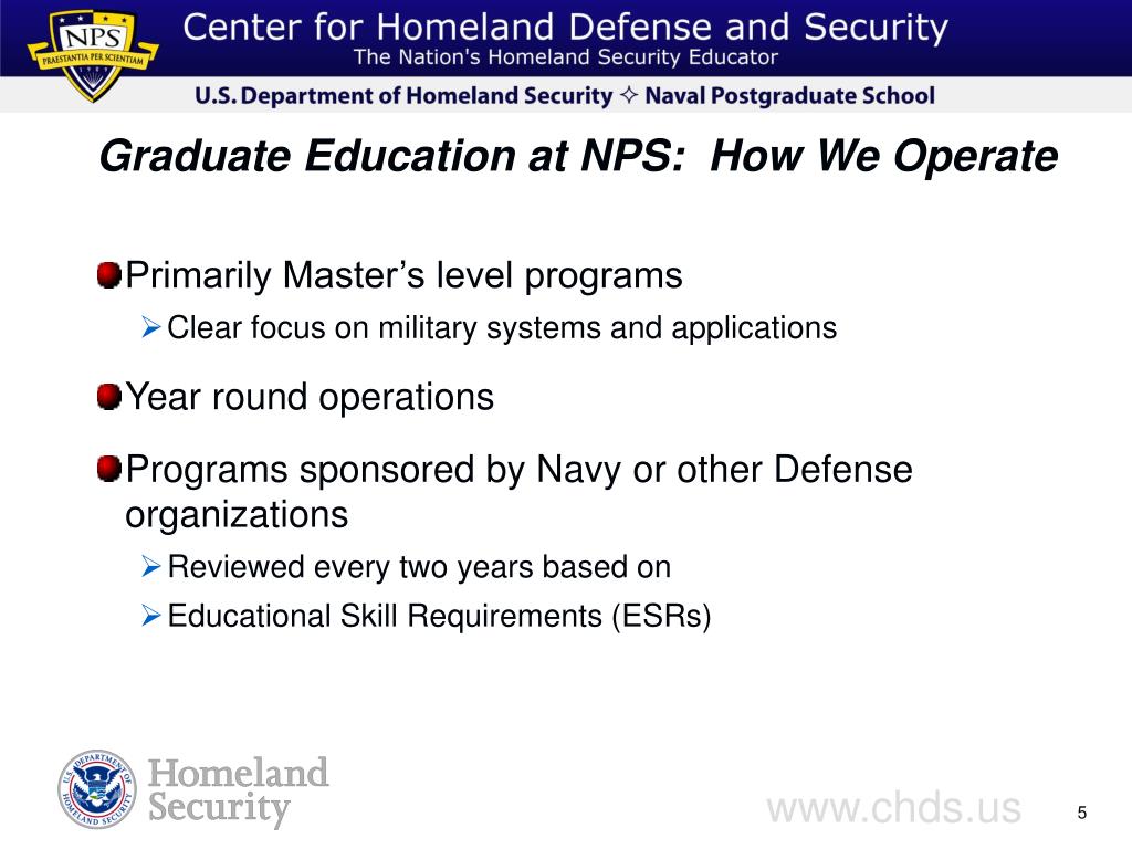 PPT - NPS……..CHDS UNIVERSITY AND AGENCY PARTNERSHIP INITIATIVE ...