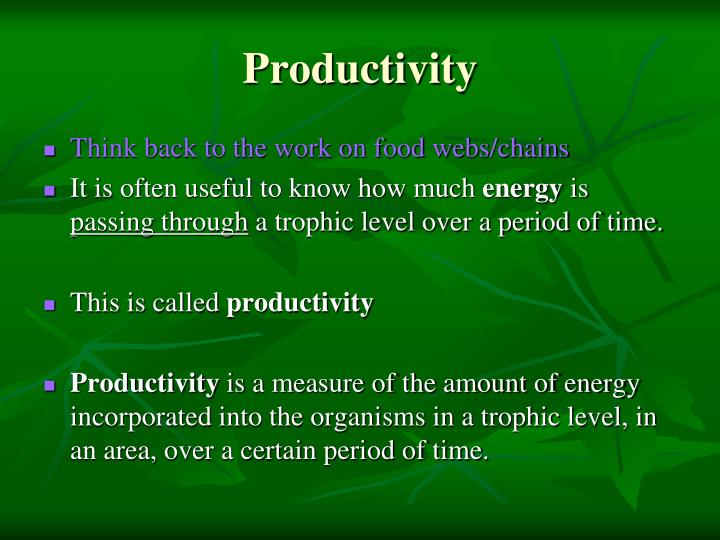 PPT - Productivity PowerPoint Presentation, free download - ID:3344685