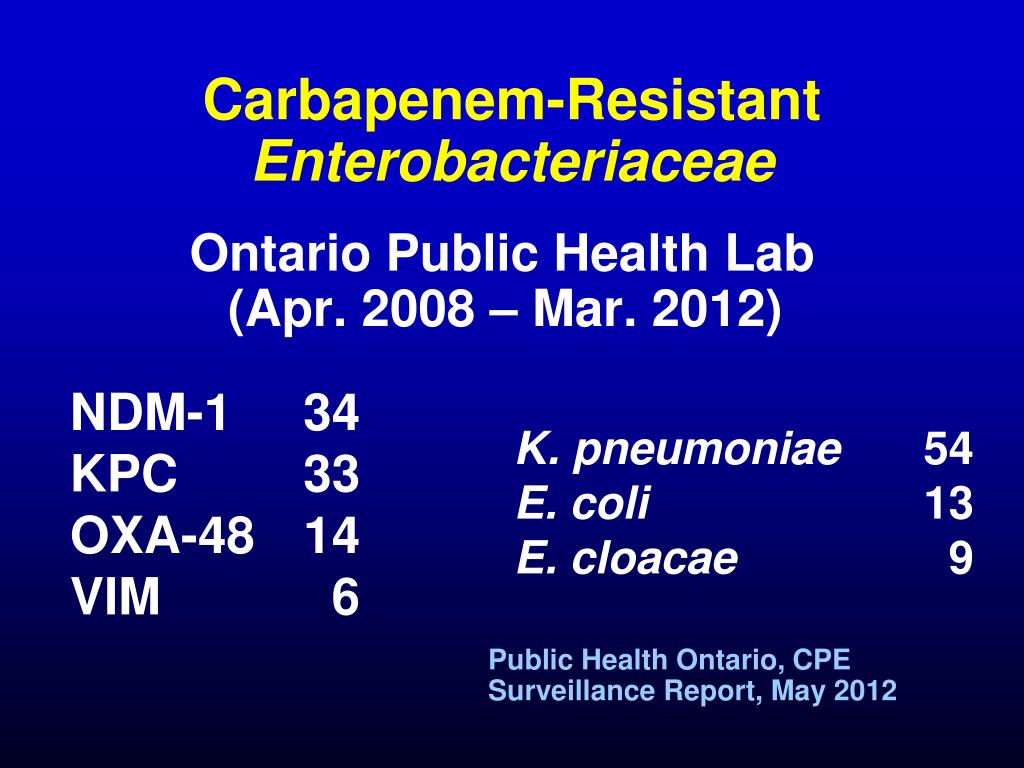 PPT - Emerging Carbapenem Resistance: What Do We Do Now? PowerPoint ...