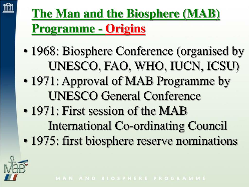 PPT - Dr. Thomas Schaaf UNESCO Division of Ecological Sciences Man and ...