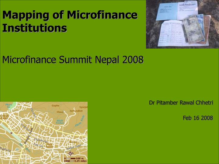 PPT - Mapping of Microfinance Institutions PowerPoint Presentation ...
