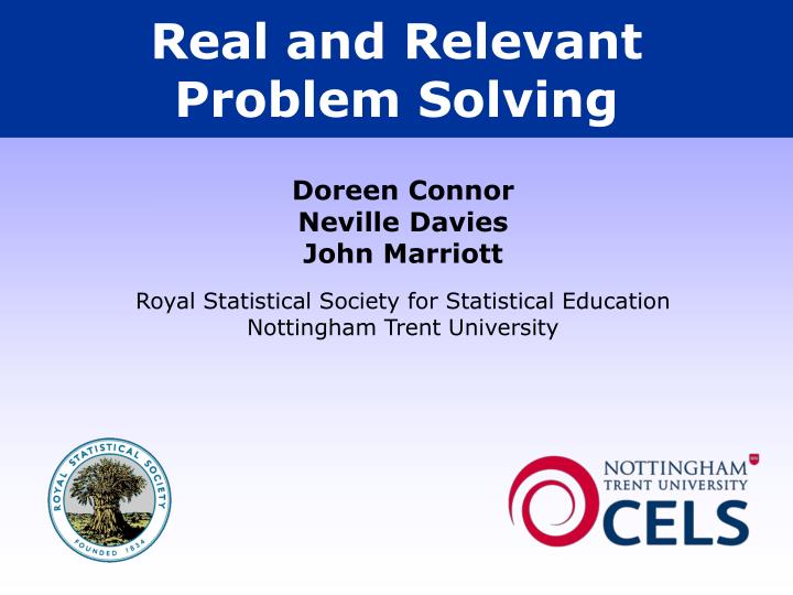 PPT - Real and Relevant Problem Solving PowerPoint Presentation, free ...