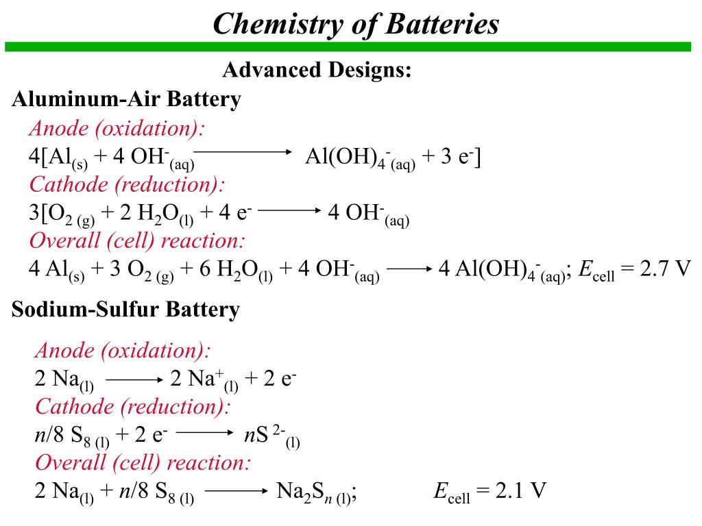 PPT - Chapter 21: Electrochemistry Chemical Change and Electrical Work ...