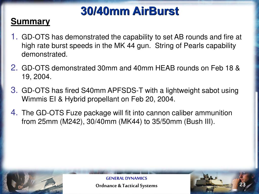 PPT - S40mm APFSDS-T & HEAB-T Development 39 th Gun and Ammunition ...