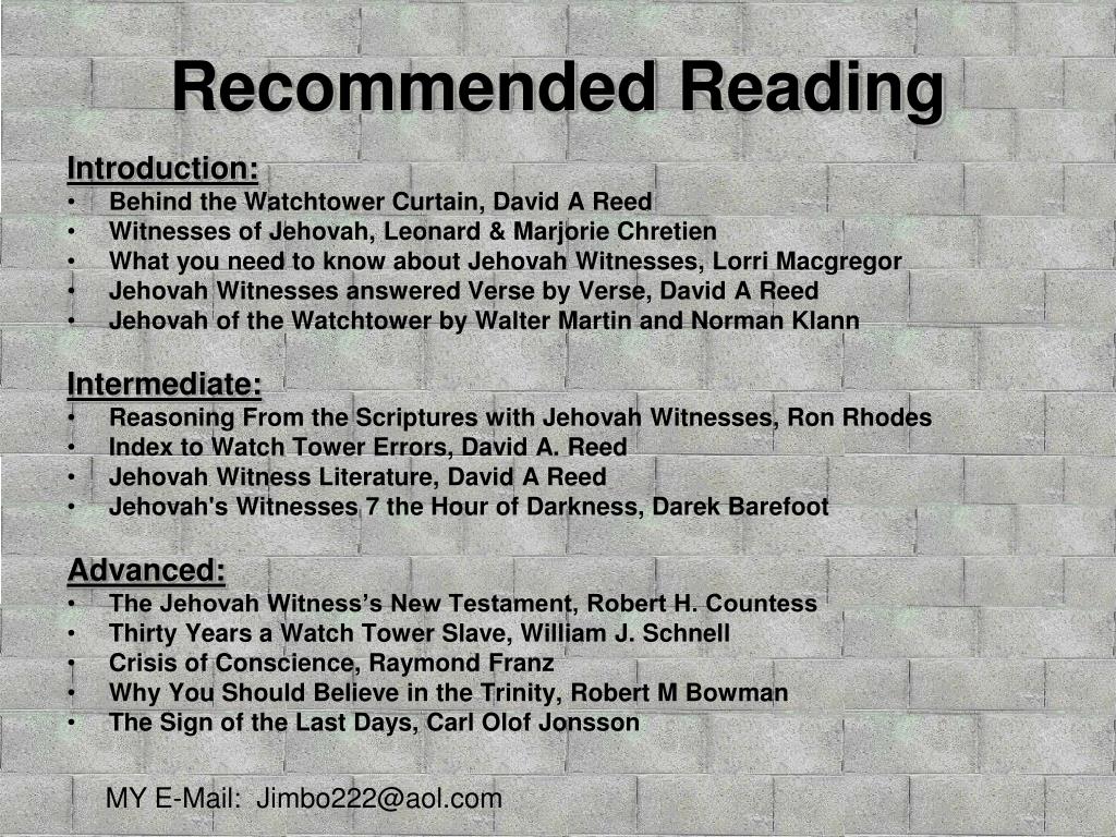 PPT - The Watchtower AKA Jehovah’s Witnesses PowerPoint Presentation ...