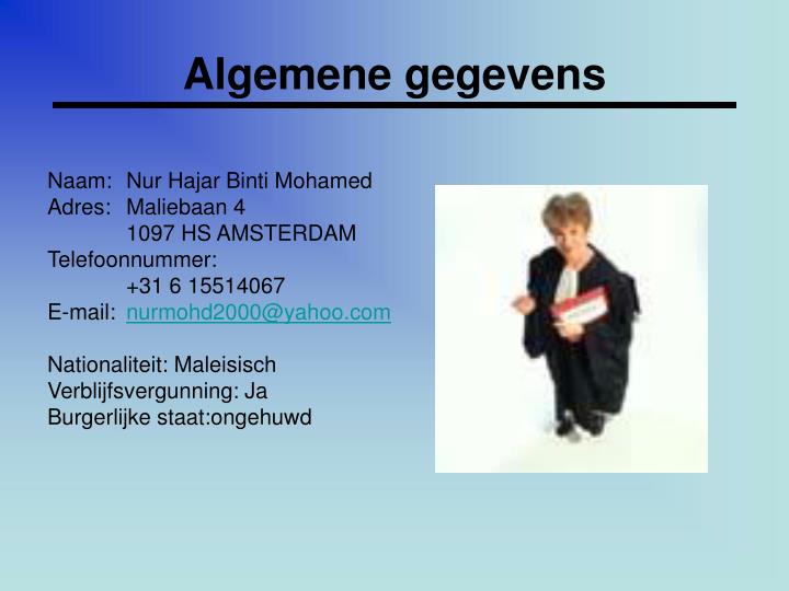 PPT - Algemene gegevens PowerPoint Presentation, free download - ID:3346894