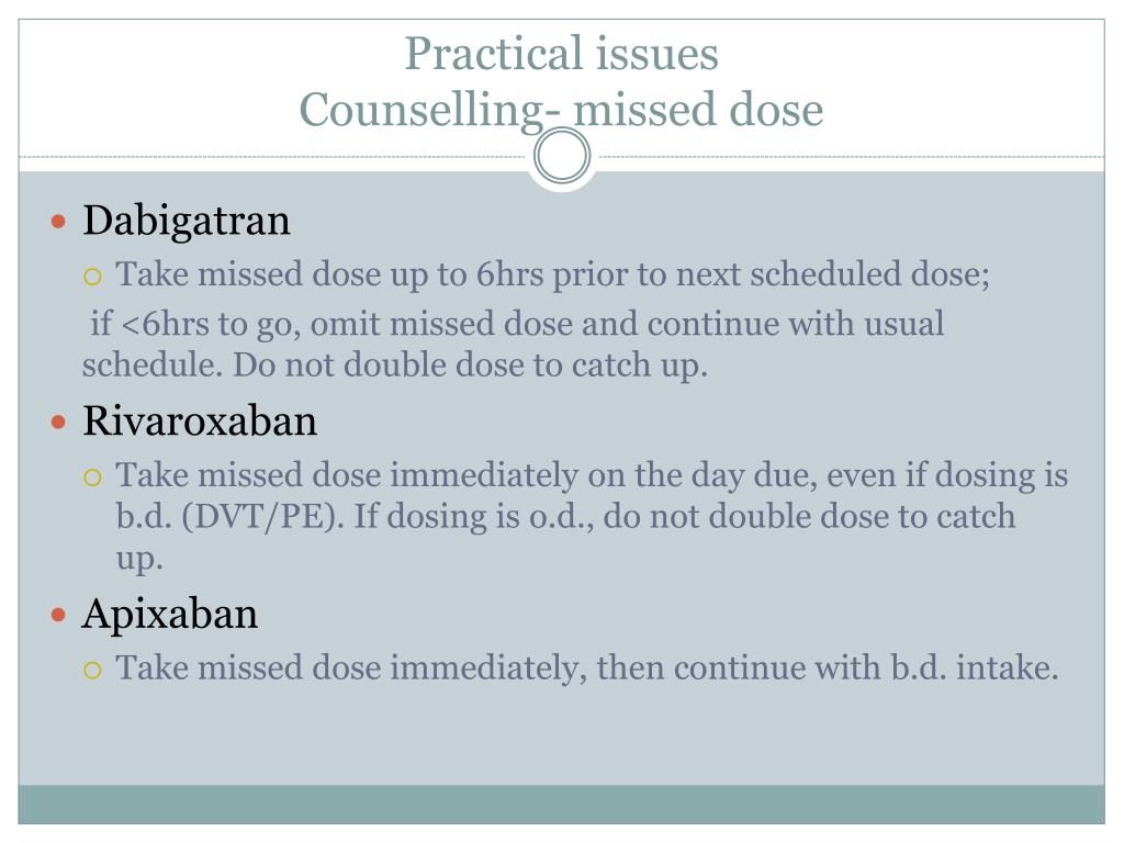 PPT - Update on the new oral anticoagulants; 12 months on PowerPoint ...