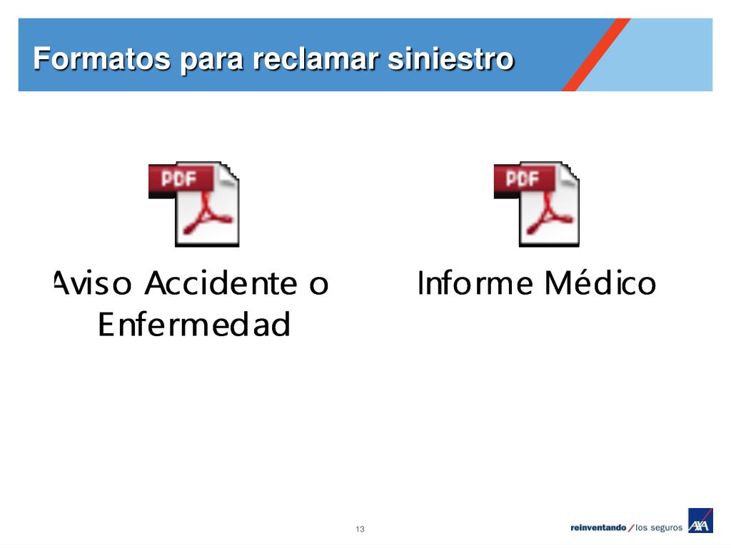 PPT - AXA Siniestros Gastos Médicos PowerPoint Presentation, free ...