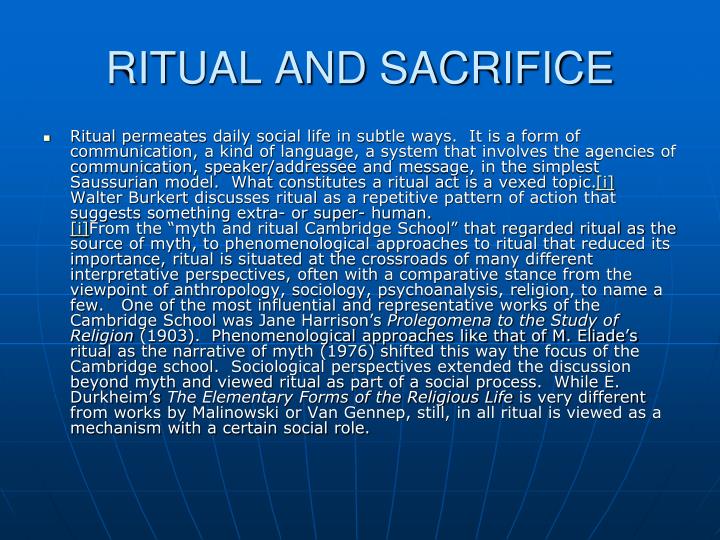 PPT - RITUAL AND SACRIFICE PowerPoint Presentation, free download - ID ...