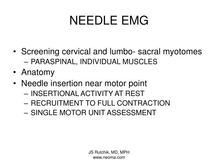 PPT - Electrodiagnosis in the management and treatment of cervical and ...