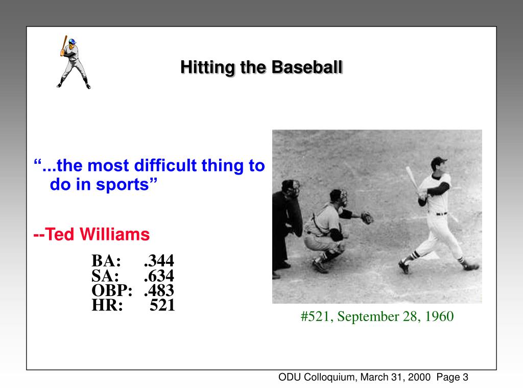 PPT - The Physics of Baseball Alan M. Nathan University of Illinois ODU ...