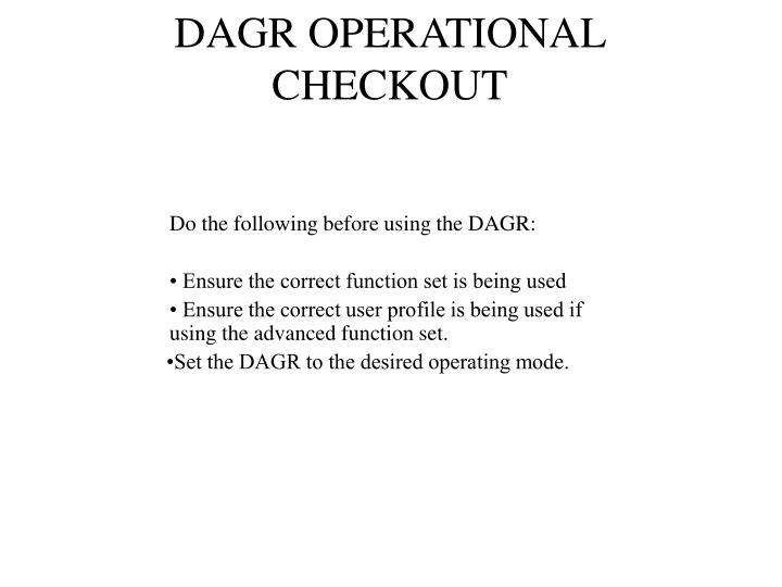 PPT - DAGR INTRODUCTION PowerPoint Presentation - ID:3347801