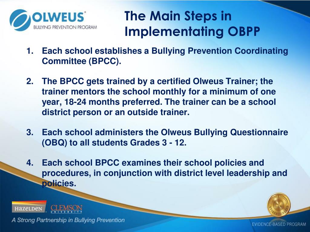 PPT - Olweus Bullying Prevention Program Electronic Subscription ... PPT - Olweus Bullying Prevention Program Electronic Subscription ...