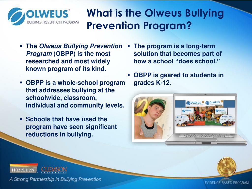PPT - Olweus Bullying Prevention Program Electronic Subscription ... PPT - Olweus Bullying Prevention Program Electronic Subscription ...