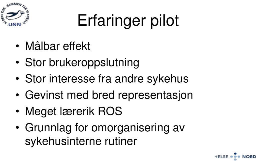 PPT - Erfaringer fra gjennomført OFU-prosjekt; kundeperspektiv ...