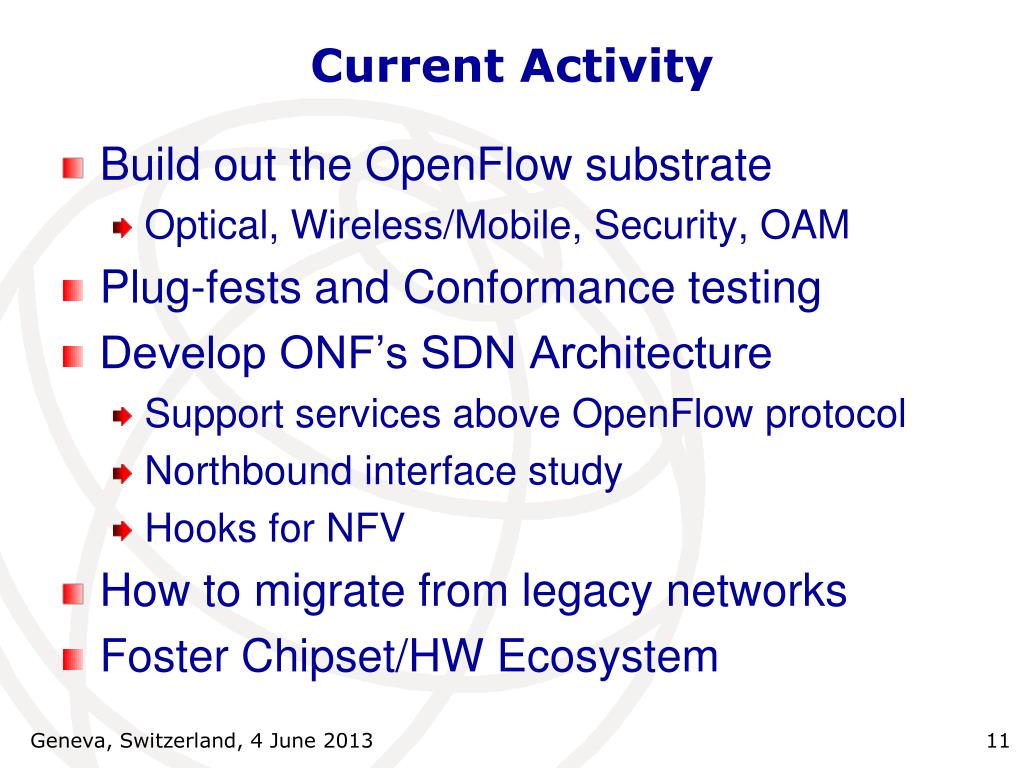 Ppt Sdn Standardization In Onf Onf Structure Openflow Spec And Onfs