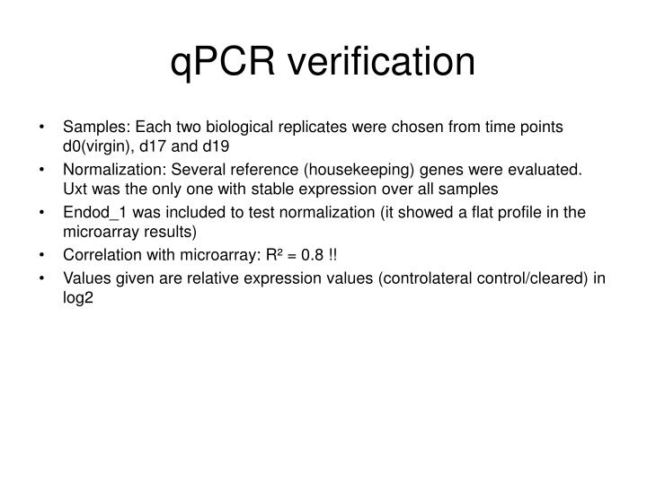 PPT - qPCR verification PowerPoint Presentation, free download - ID:3348395