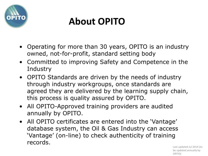 PPT - About OPITO PowerPoint Presentation, free download - ID:3348455