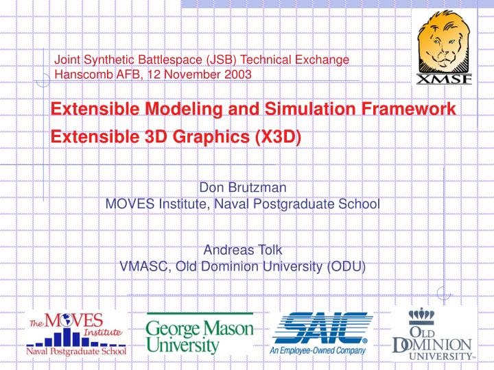 Ppt Extensible Modeling And Simulation Framework Extensible 3d Graphics X3d Powerpoint