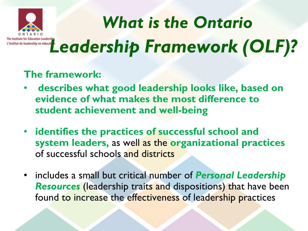 PPT - The Ontario Leadership Framework PowerPoint Presentation, free ...
