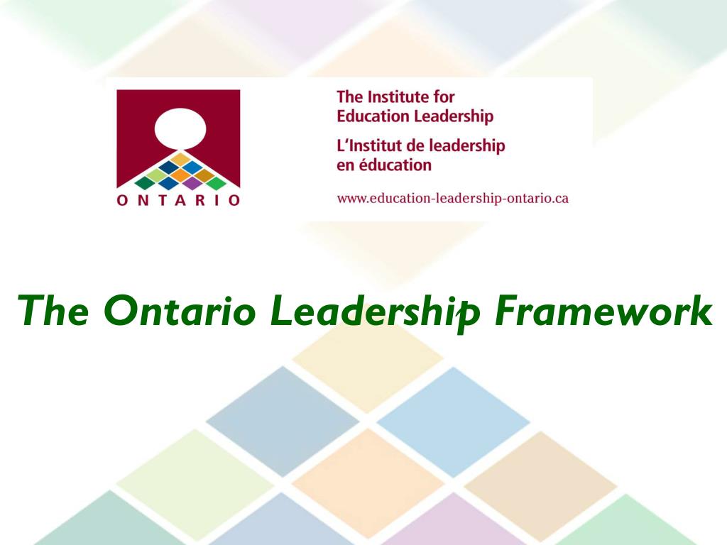 PPT - The Ontario Leadership Framework PowerPoint Presentation, free ...