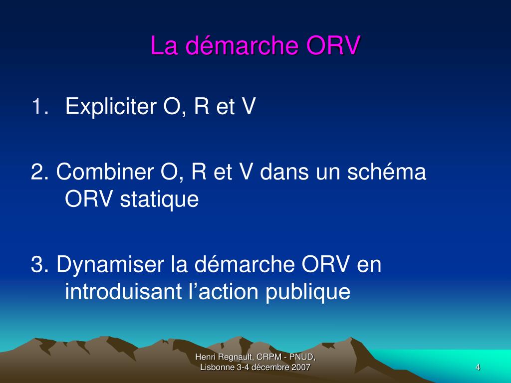 PPT - Territoires et mondialisation: le paradigme ORV PowerPoint ...