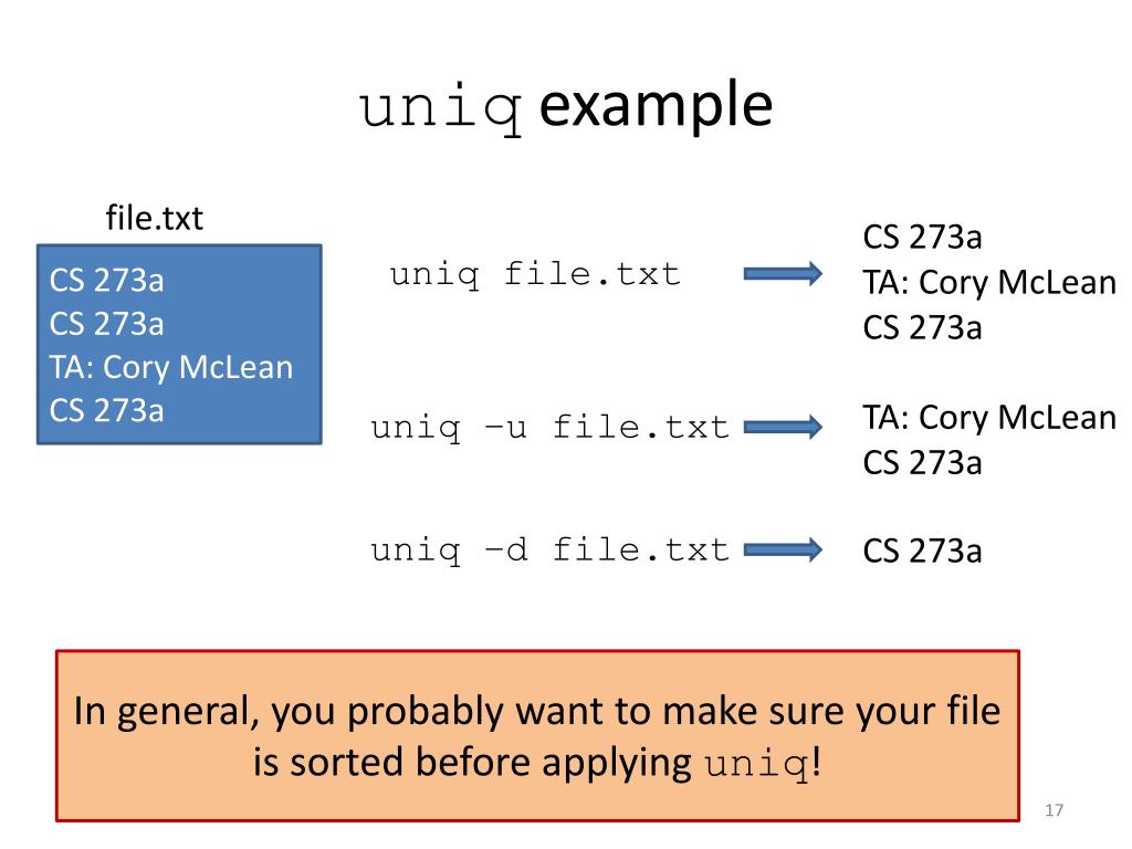 Ppt Introduction To Unix Text Processing Aaron Wenger 1 Oct 2010 Powerpoint Presentation Id