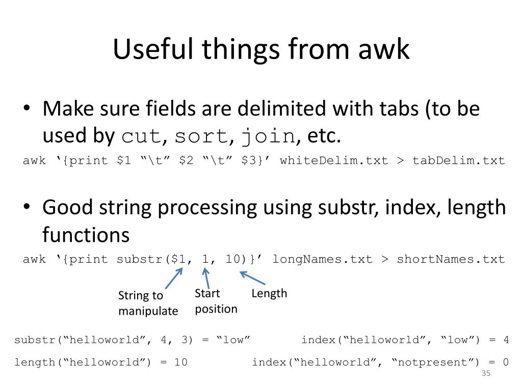 Ppt Introduction To Unix Text Processing Aaron Wenger 1 Oct 2010 Powerpoint Presentation Id