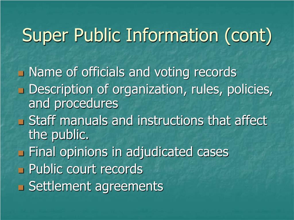 PPT - Understanding Public Information Under Texas Government Code - A ...