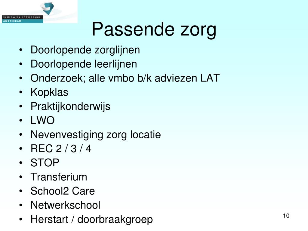 PPT - Samenwerkingsverband VO Amsterdam PowerPoint Presentation, free ...