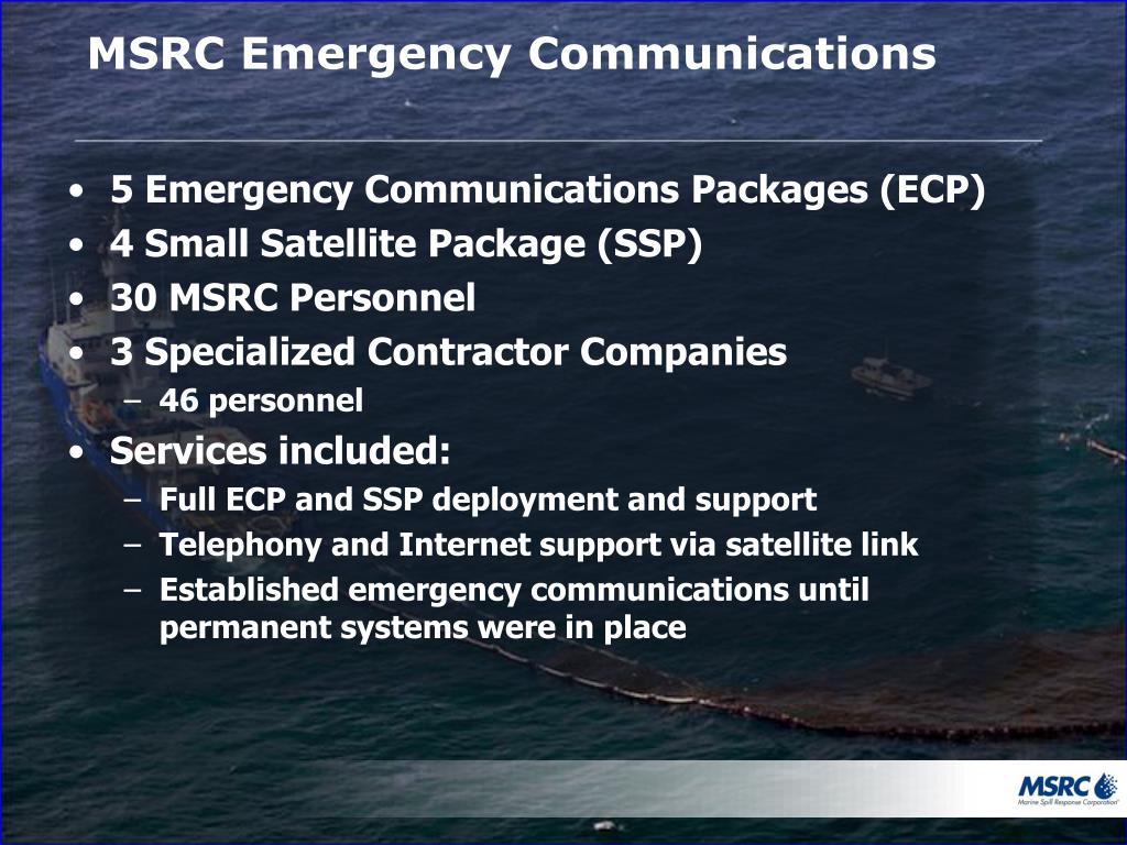 PPT - Deep Water Horizon Response Marine Spill Response Corporation ...