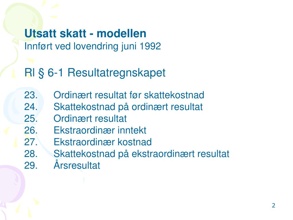 PPT - Fra lovverket: Til grunn for den tidsmessige plassering av ...