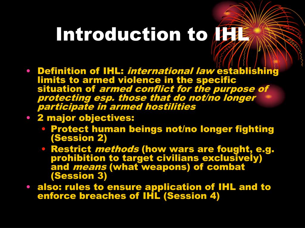 PPT - International Humanitarian Law & Human Rights, SS 2011, Alexander ...