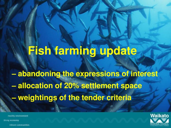 PPT - Fish farming update PowerPoint Presentation, free download - ID ...
